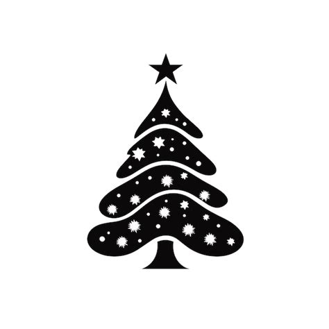 Premium Vector Pixelated Xmas Tree Icon Retro Bw Vector