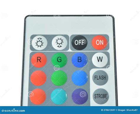 Remote Control For Multi Color Led Lights Stock Image Image Of Brand Multi