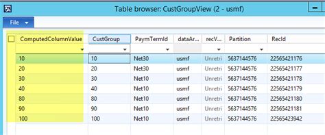Dynamics Ax Concoction Ax2012 R3 Use Of Syscomputedcolumns To Build
