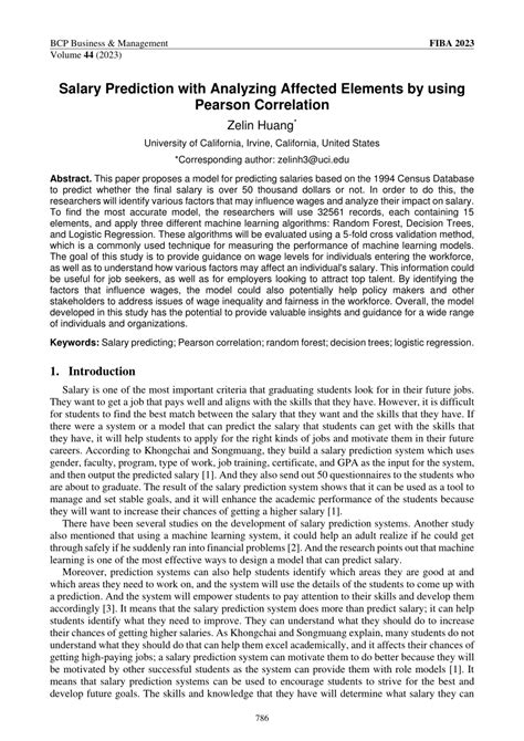 Pdf Salary Prediction With Analyzing Affected Elements By Using Pearson Correlation