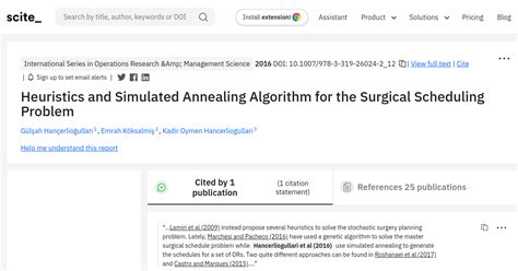 Heuristics And Simulated Annealing Algorithm For The Surgical Scheduling Problem