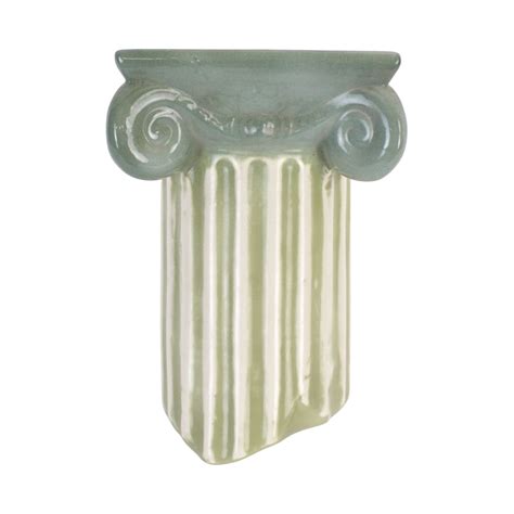 Vintage Pottery Ionic Column Sculptural Wall Shelf Corbel — Benjamin