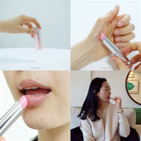 디올 립글로우 핑크 립밤 내돈내산 발색 후기 네이버 블로그