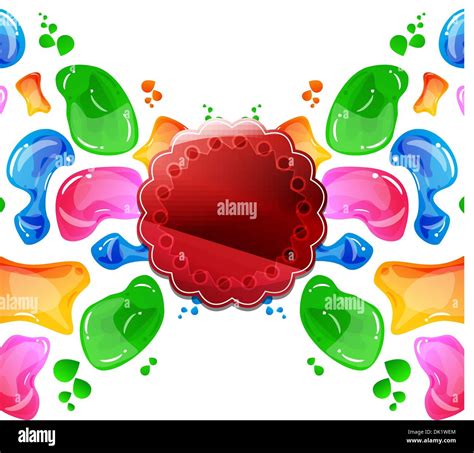 Vector Colorful Jelly Background With Copy Space Stock Vector Image
