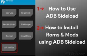 How To Sideload ROMs Mods Using ADB Sideload
