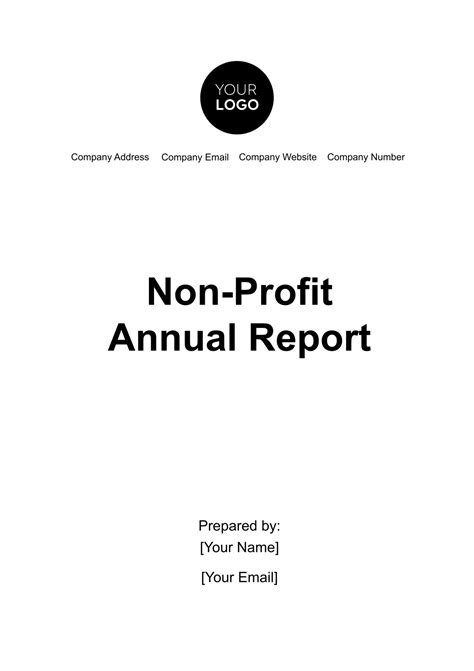 Free Non Profit Impact Report Template To Edit Online