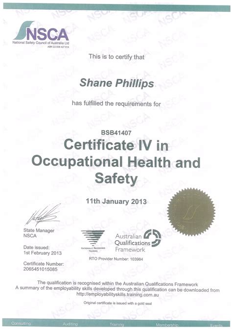 Cert Iv Whs Pdf