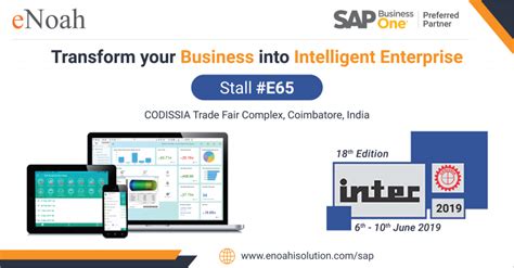Enoah Sap Business One Partner At Intec 2019 Coimbatore