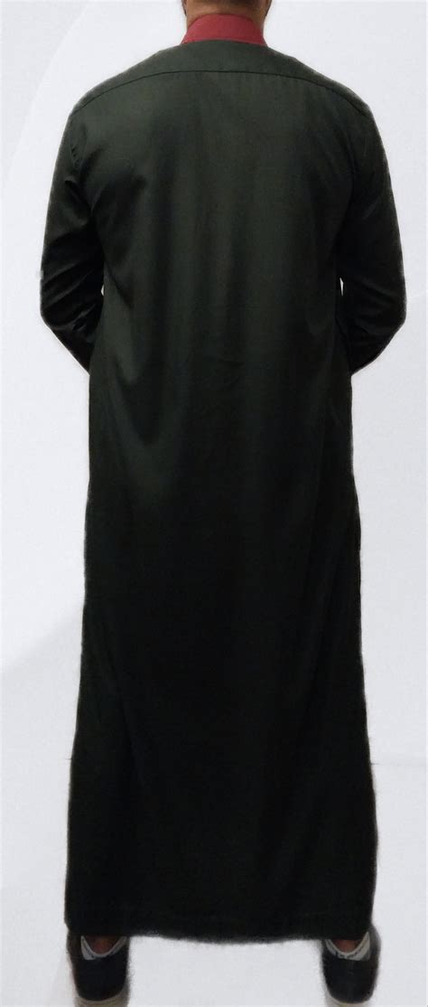 Black Thobe For Men And Red Pattern Plus Sizes L 3xl Thobe Etsy