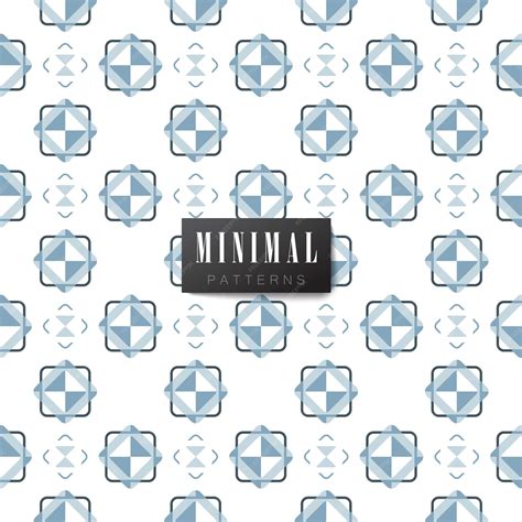 Premium Vector Collection Of Seamless Patterns Minimalistic Style Blue And White Colour Vector