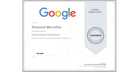 Diamond Marcellus On Linkedin Completion Certificate For Technical