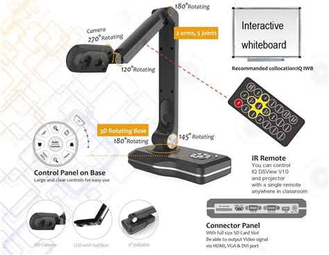 Visualizer Off Line Interactive Classroom Document Camera Visual Presenter Portable Visualizer