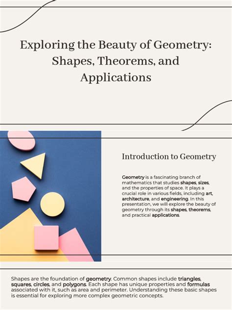 Slidesgo Exploring The Beauty Of Geometry Shapes Theorems And
