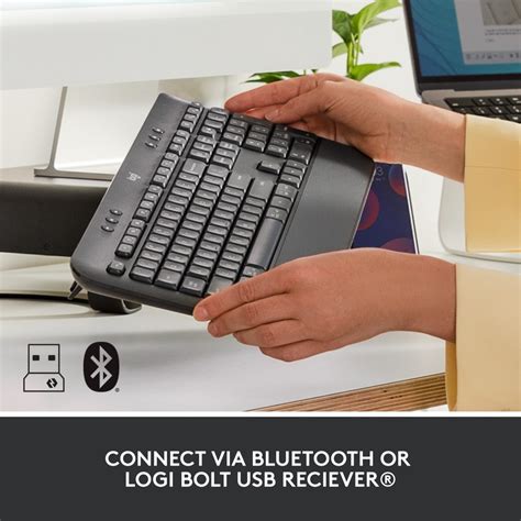 Logitech Signature K650 Comfort Full Size Wireless Keyboard With Wrist
