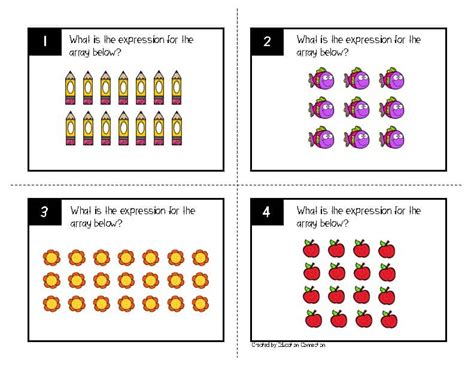 Multiplication Array Task Card Bingo By Education Connection Tpt