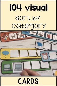 visual sort by category interactive and file folder activities | File ...