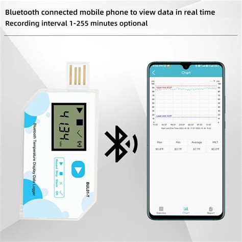 Bluetooth Temperature Data Logger USB Temp Recorder Storage Monitoring