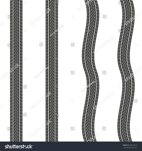Tire Treads Isolated On White Background Stock Vector Royalty Free Shutterstock