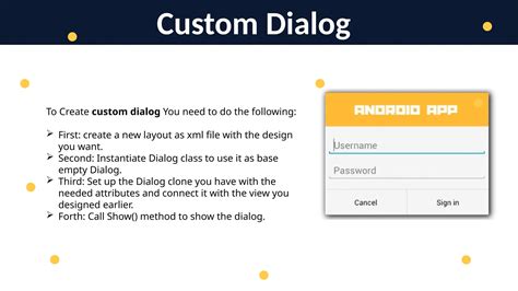 Lecture 7 Android Kinds Of Dialogspptx
