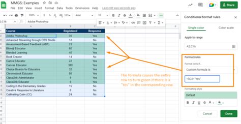 Google Sheets Tip Conditional Formatting Custom Formulas TCEA TechNotes Blog