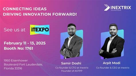 Join Inextrix At Itexpo 2025 Inextrix Technologies Pvt Ltd
