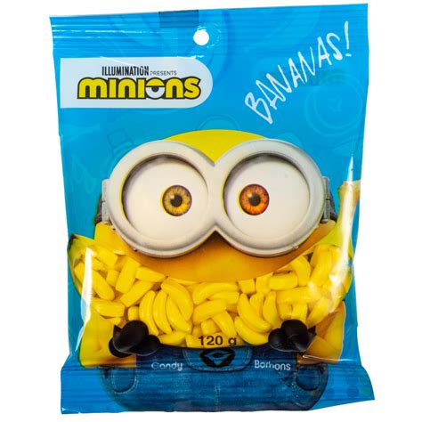 Minions Bananas Peg Bag 24x120g Pacific Candy Wholesale