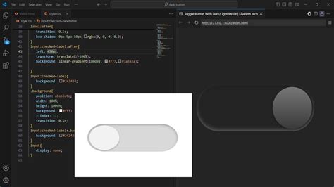 How To Design Dark And Light Mode Button Using Html Css Step By Step Explained Youtube