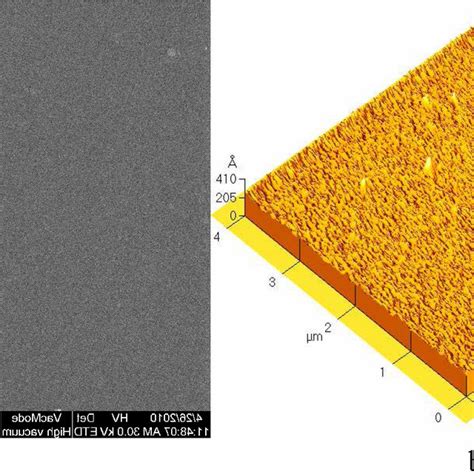 Sem Micrograph Zrn X O Y Thin Film Morphology B Afm Micrograph The