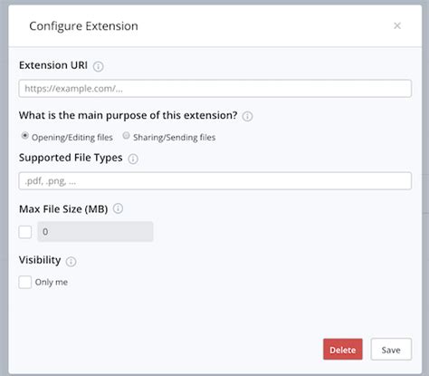 Extensions Guide Dropbox