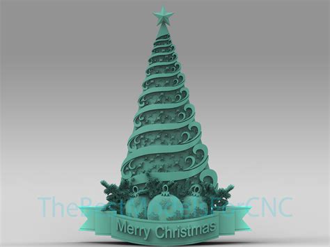 3d File 3d Model Stl File For Cnc Router Laser And 3d Printer Christmas