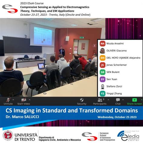 Eledia Research Center On Linkedin Esoa Compressive Sensing