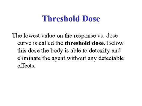Relative Toxicity If The Responsedose Curve For Chemical