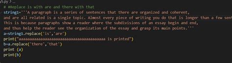 Task 14take A Paragraph Data And Replace Is With Are And There With That Task 15only Even