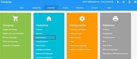 Cadastro De Fornecedor Myrp