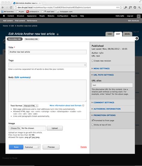 Visiblity Of Primary And Secondary Navigation [ 763720]