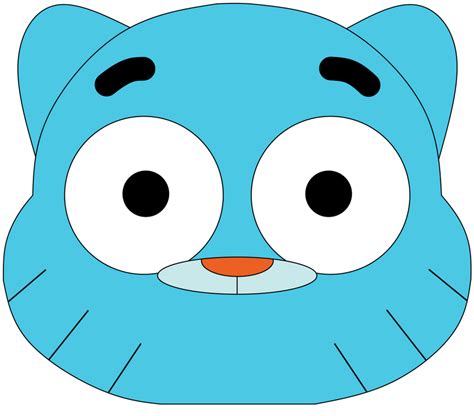 Gumball Watterson Head Front V2 High Hd By Dzinymaster On Deviantart