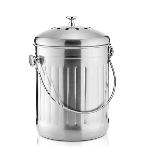 Asunby Compost Bin For Kitchen Countertop 13 Gallon Odorless Composting Bin With Carbon