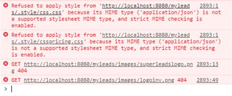 Html Css Stylesheet Is Throwing Me A MIME Error Works On Other Pages