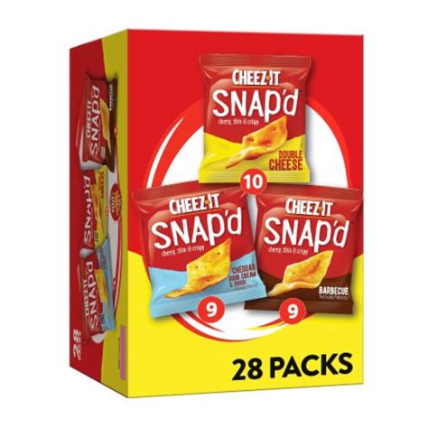 Cheez It Snapd Variety Pack Cheese Cracker Chips 21 0 Oz Frys Food