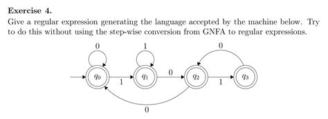 solved give a regular expression generating the language