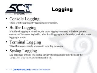 Cisco Router Security PPT