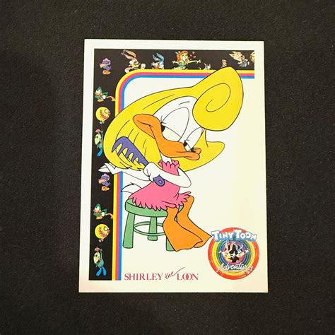 1992 Tiny Toon Adventures Biography Card Shirley The Loon Nm Rare Ebay