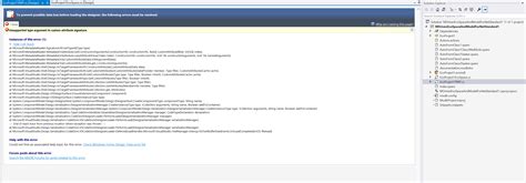Error Opening MDriven EcoSpace Or PMP Component Designers In Visual Studio NET Standard Project