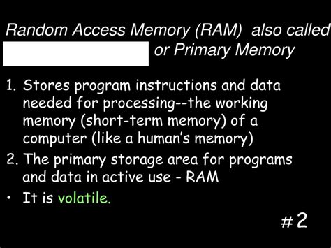 PPT Understanding RAM And Binary Numbers Key Concepts And Applications PowerPoint
