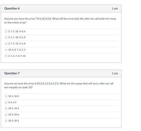 Solved Assume You Have The Array 79610358 What Will