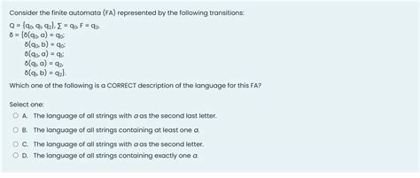 Solved Consider the following grammar G S A S S Σ Chegg