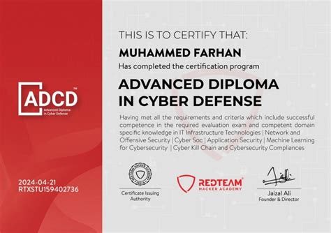 Muhammed Farhan On Linkedin Cybersecurity Redteamhackeracademy Grateful Creer Achievements