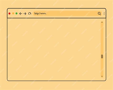 Premium Vector Browser Element With Search Engine Interface Bar Template Search Engine System