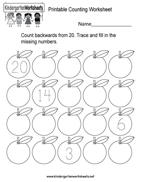 Backward Counting 100 To 1 Worksheet