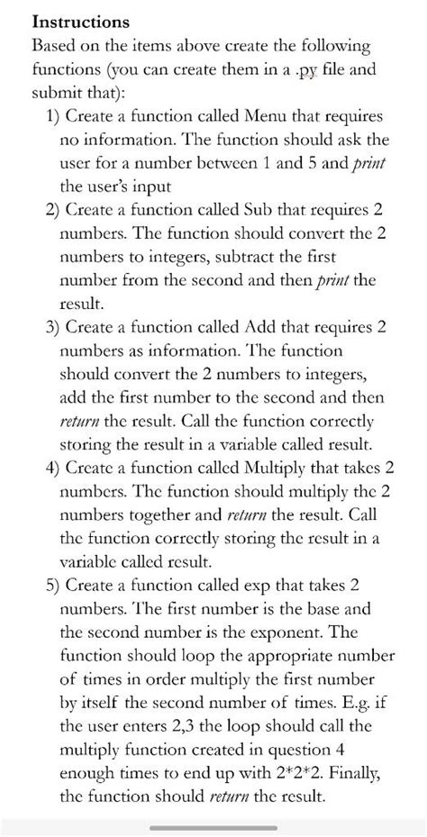 Solved Function Syntax And Structure Base Function Requires Chegg Com